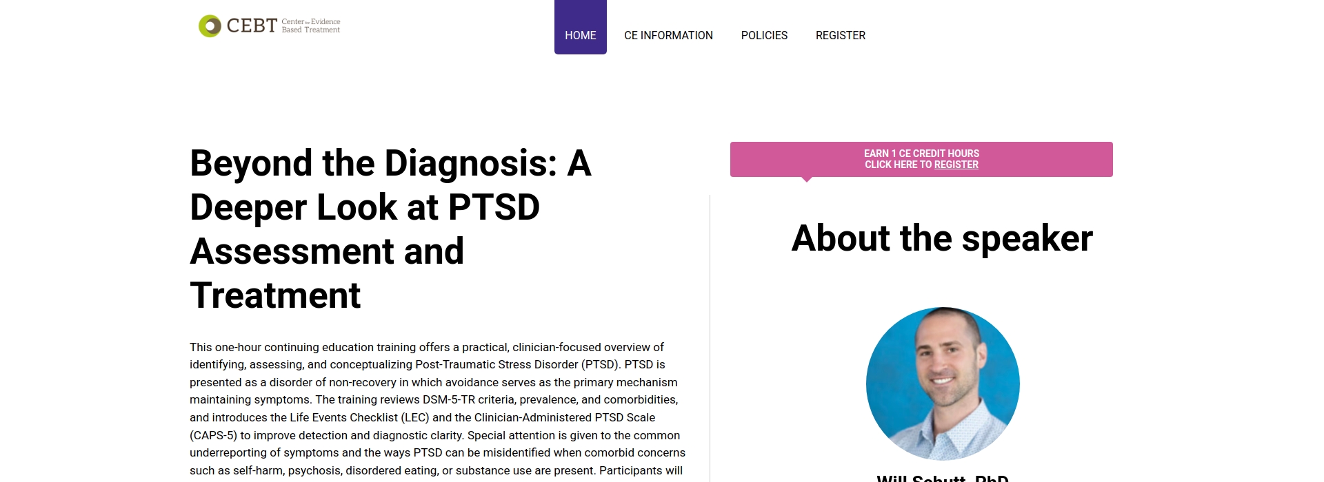 Beyond the Diagnosis: A Deeper Look at PTSD Assessment and Treatment